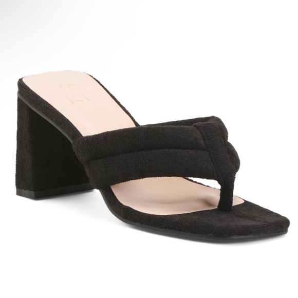 Yoki | Shoes | Nwt Yoki Terry Cloth Block Heels | Poshmark